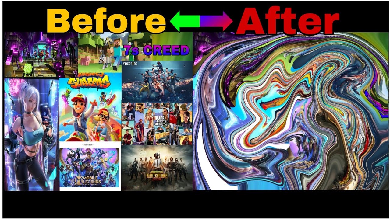 I mixed all mobile games let's see what color combination will come out ...