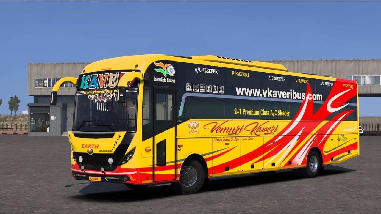 Vemuri Kaveri Bus Driving In Small Narrow Roads Ashok Leyland BS6 MHD ...