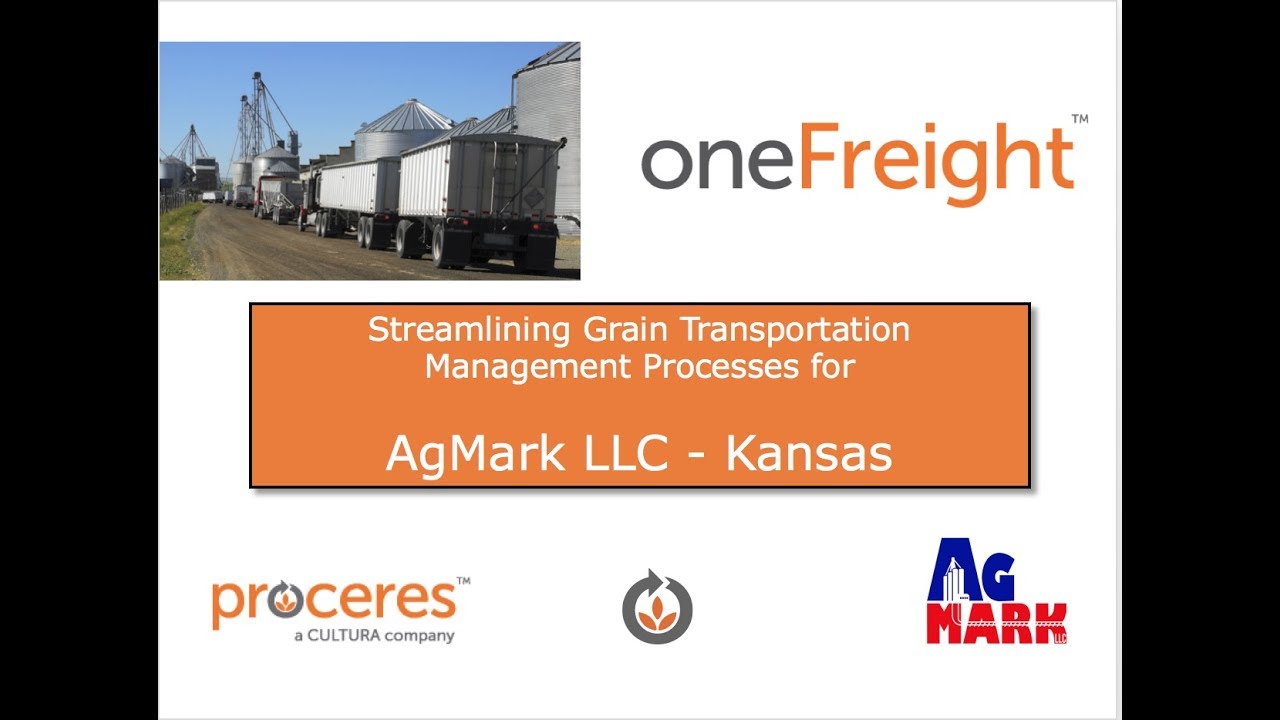 AgMark LLC benefits from oneFreight grain transportation management ...