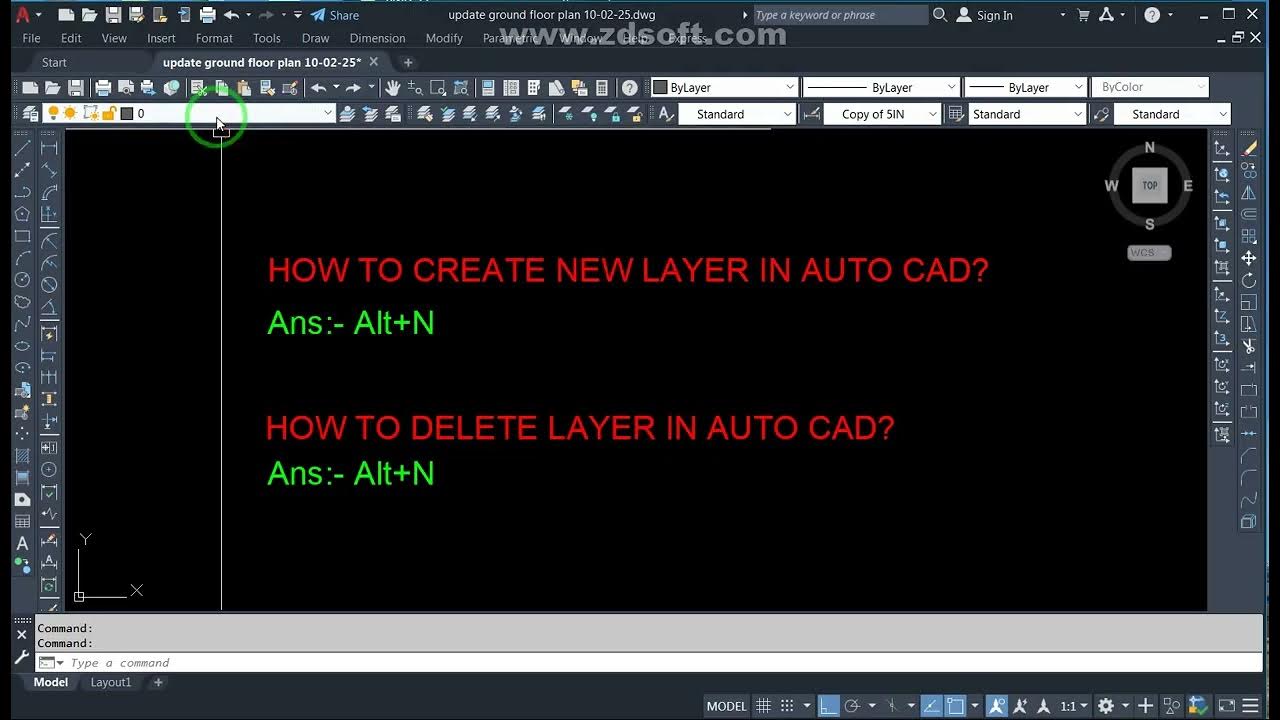 HOW TO CREATE NEW LAYER IN AUTO CAD? - YouTube
