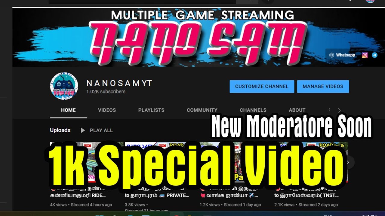 1k SPECIAL VIDEO & MODERATORE ANNOUNCE FOR ULTIMATE EDIT🚎 | NANO SAM YT ...