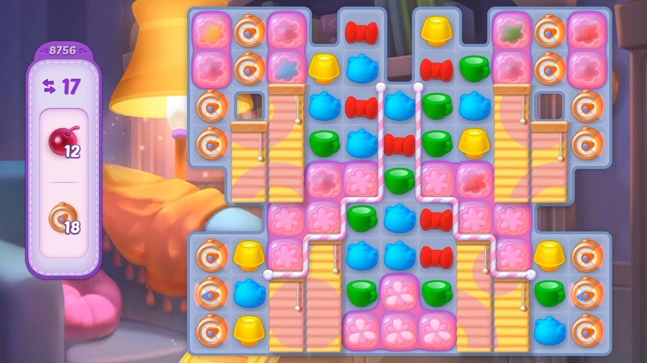 homescapes level 8756 | homescapes hard level - YouTube