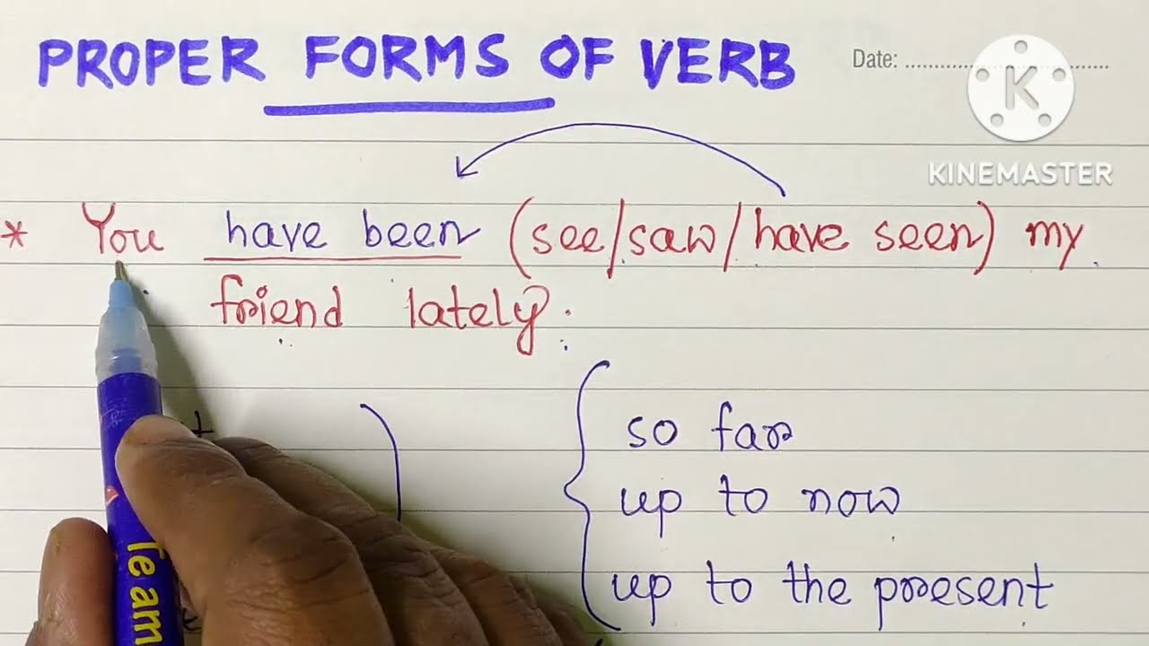 Correct forms of verb//Proper forms of verb - YouTube