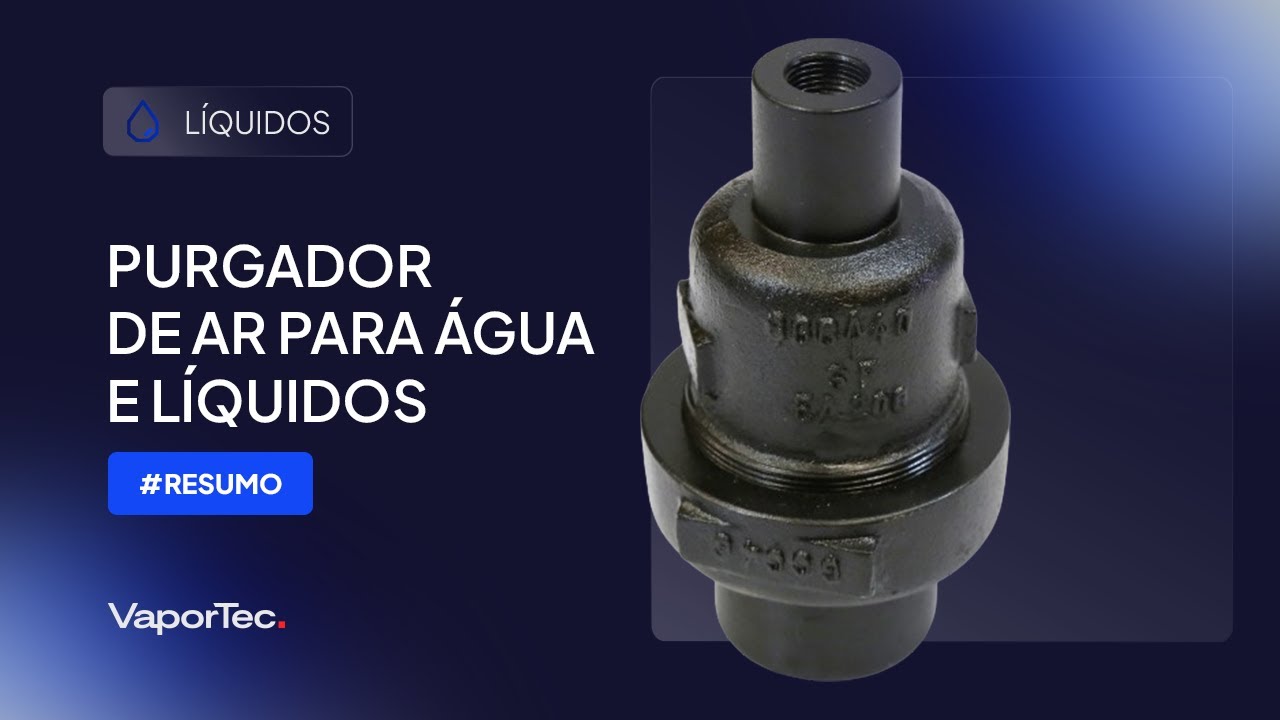 Purgador de Ar para Água e Líquidos - YouTube