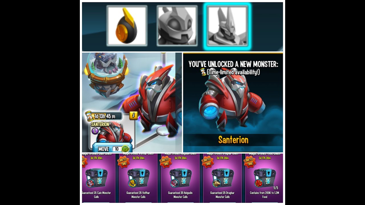 Monster Legends - Santerion In Time-Limited Path And Magic Stones ...