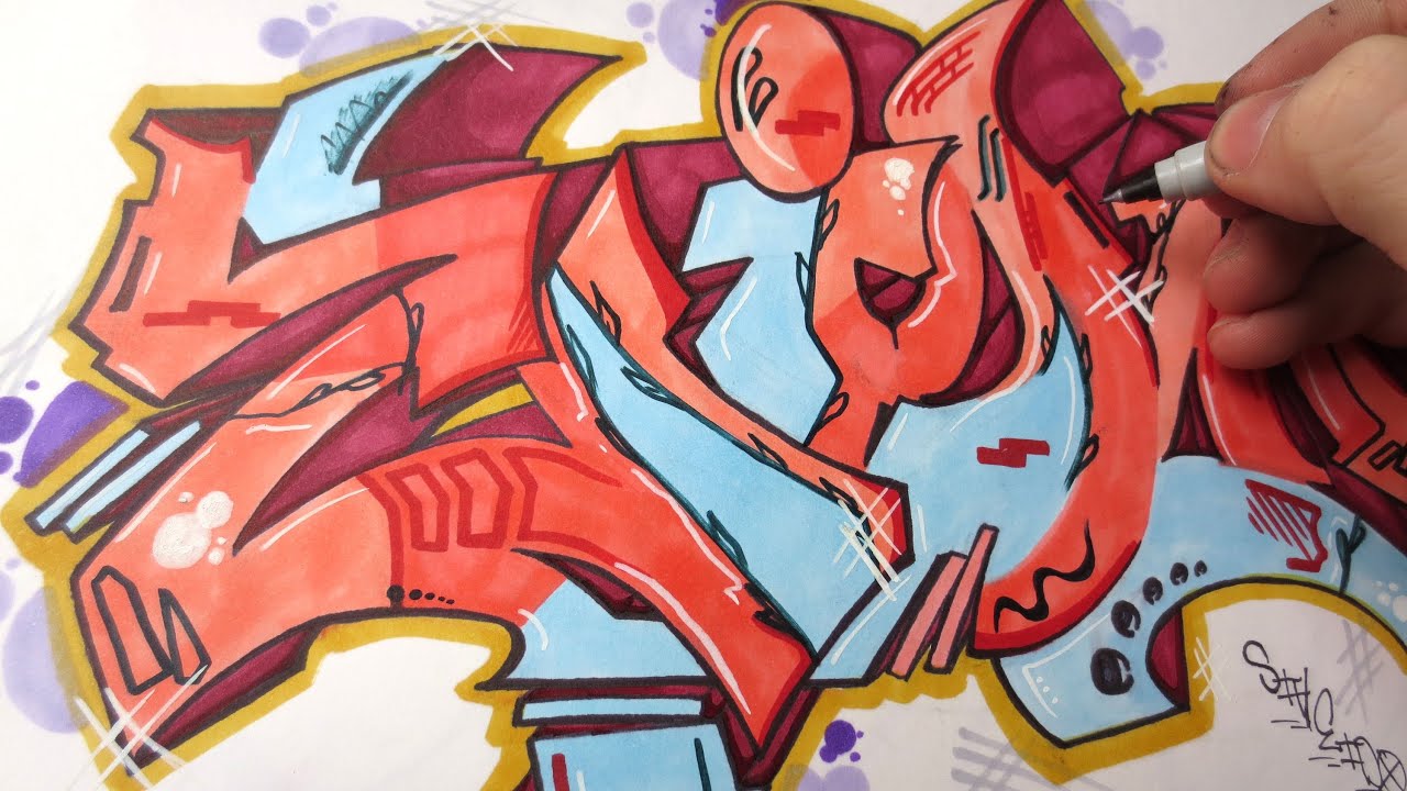 Sive and Eido Graffiti Name Exchange - YouTube