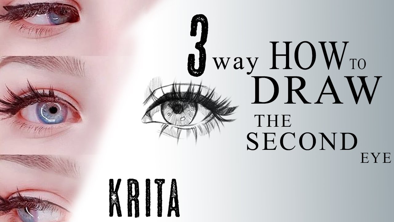 3 way HOW TO DRAW THE SECOND EYE [step by step] - Krita - tutorial ...