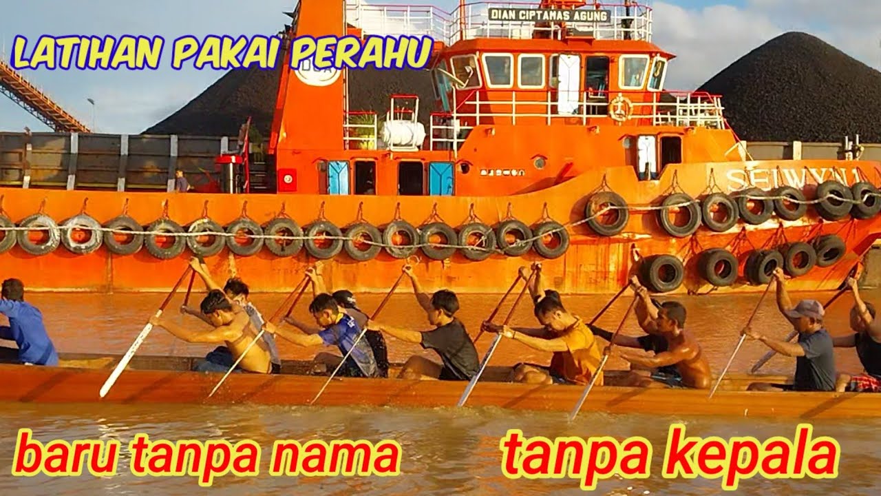 Kembali latihan dengan perahu naga tanpa kepala - YouTube
