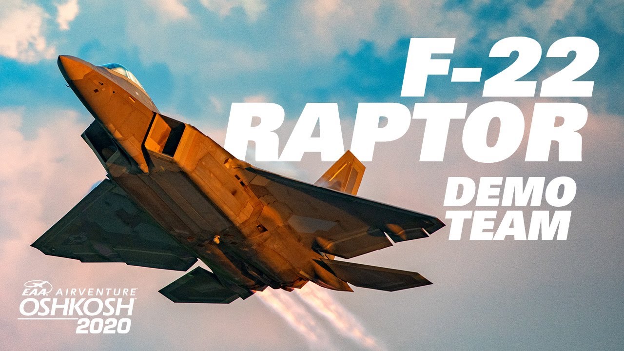 F-22 Raptor Demo Team Returning to AirVenture - YouTube