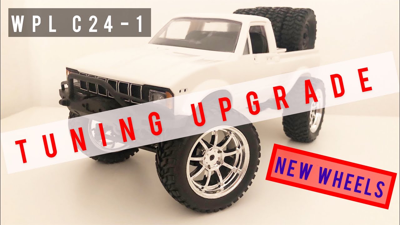 WPL C24-1 NEW WHEELS Tuning Upgrade - YouTube