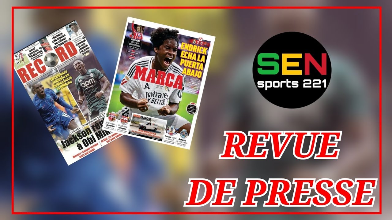 REVUE DE PRESSE SPORTIVE DU JOUR. SEN SPORTS 221 - YouTube
