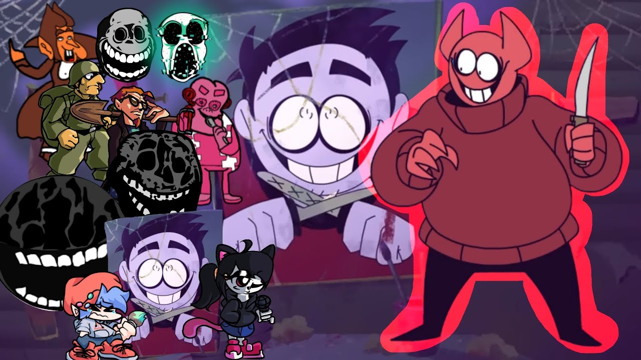 FNF Delectable (VS Bob Velseb) (But All The Characters Doesn't Sing ...