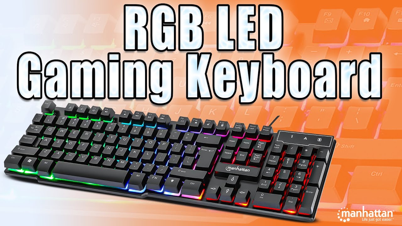 RGB LED Gaming Keyboard - YouTube