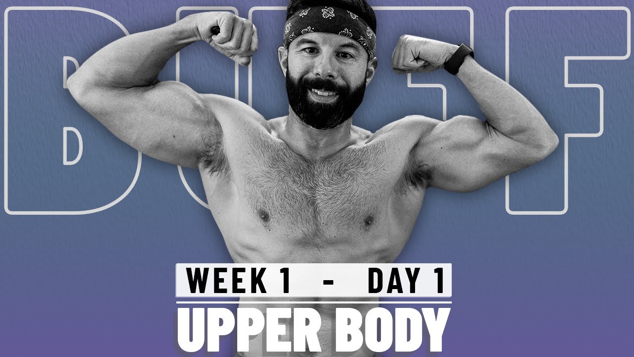 45 minute UPPER BODY - DB Only Workout | BUFF - DAY 1 - YouTube