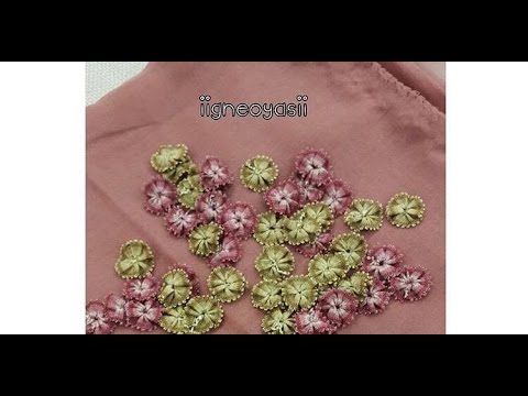 Pıtırcık Kurdele Ile Cicek Yapımı
