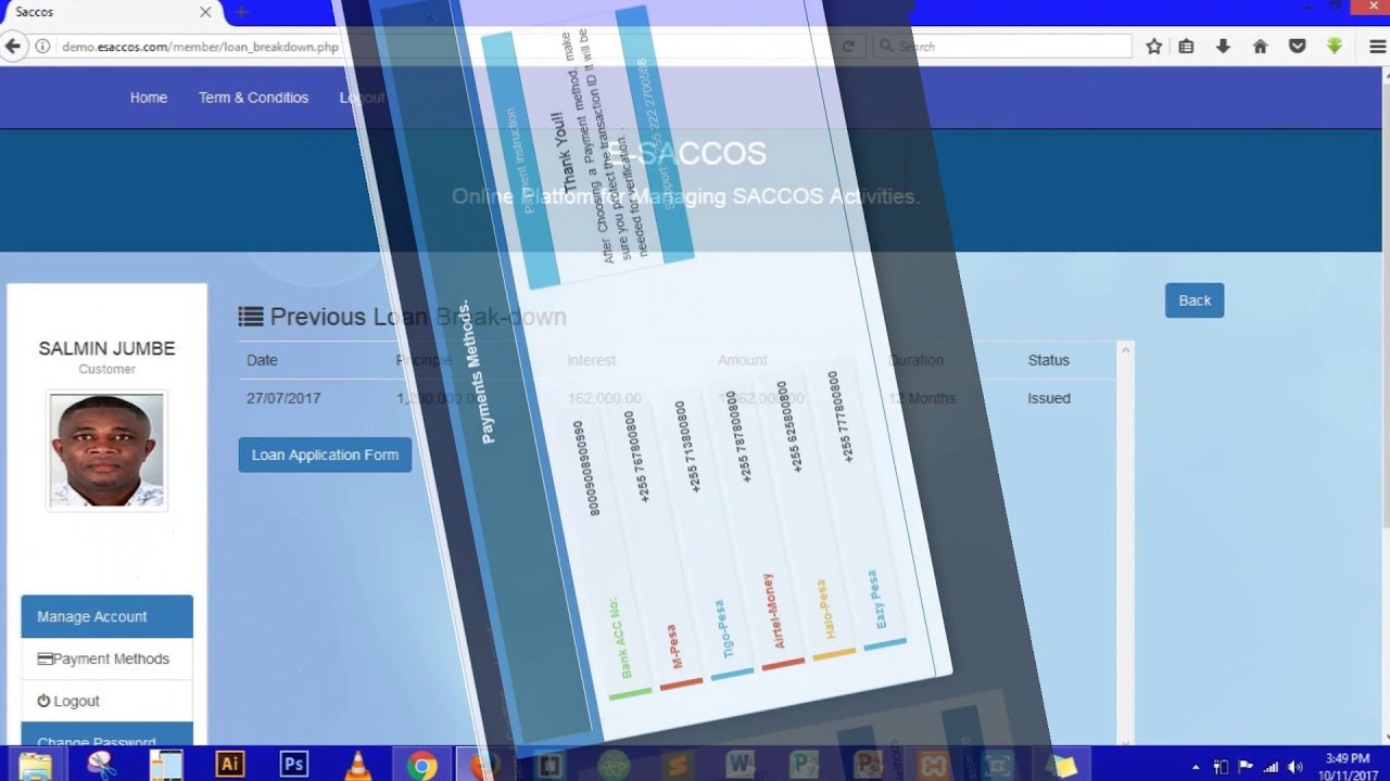 Saccos management system - YouTube