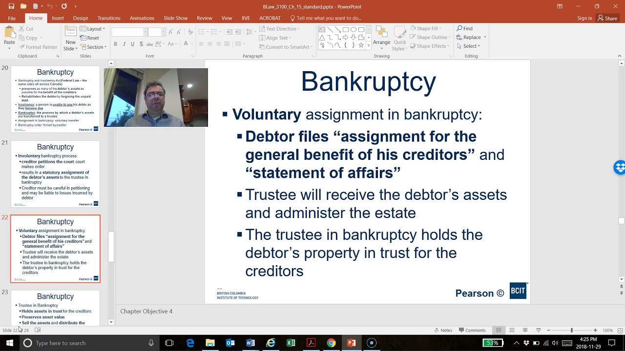 Chapter 15 - Bankruptcy - Last part - YouTube