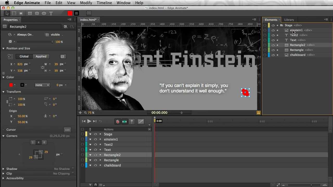 Adobe Edge Animate: Creating and Importing (1 of 4) - YouTube