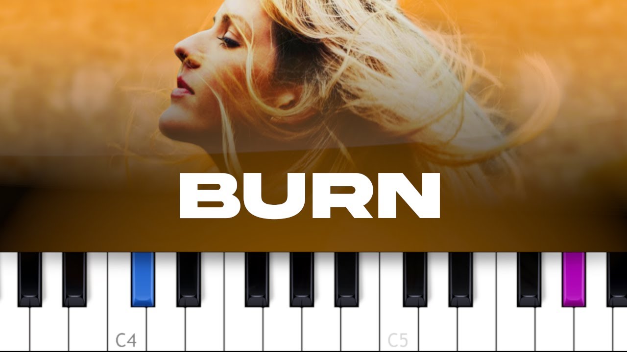 Ellie Goulding - Burn (piano tutorial) - YouTube