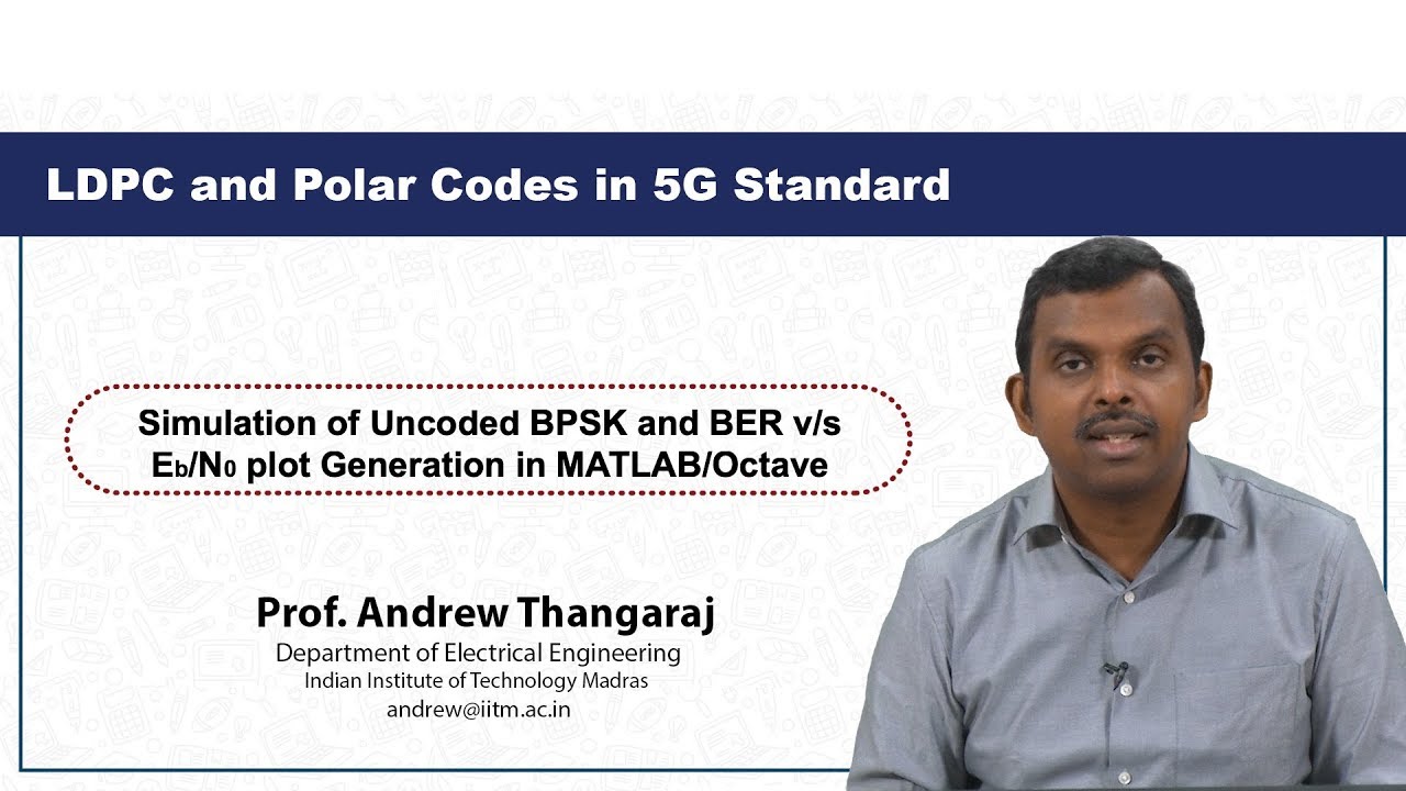 Simulation of Uncoded BPSK and BER v:s Eb:N 0 plot Generation in MATLAB:Octave - YouTube