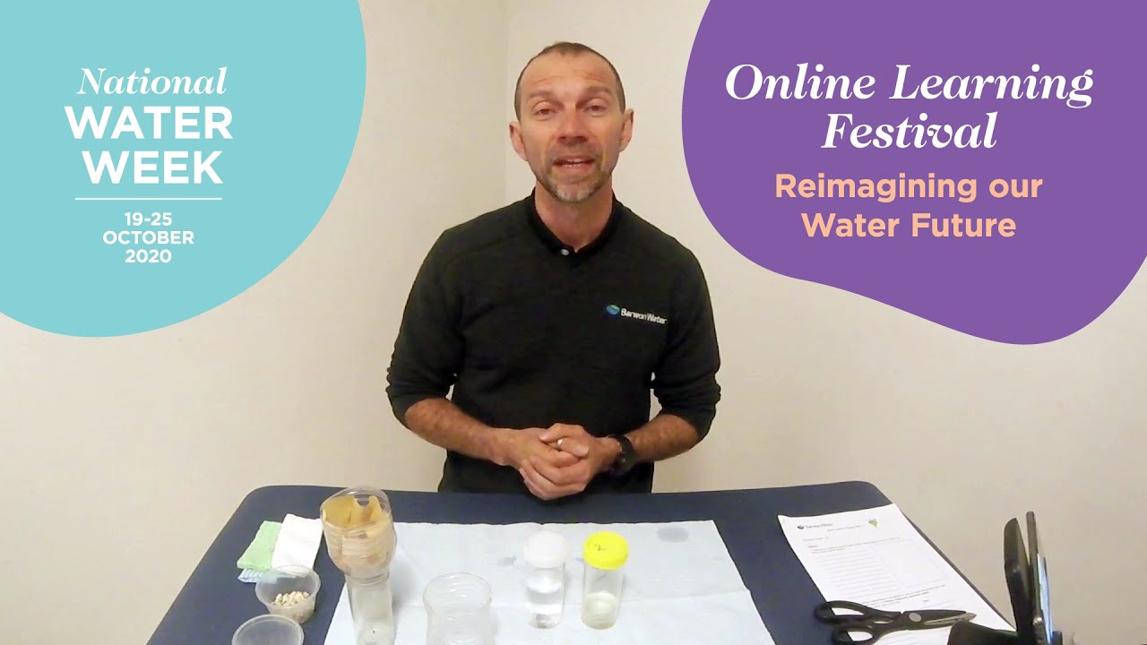 Water filtration experiment - YouTube