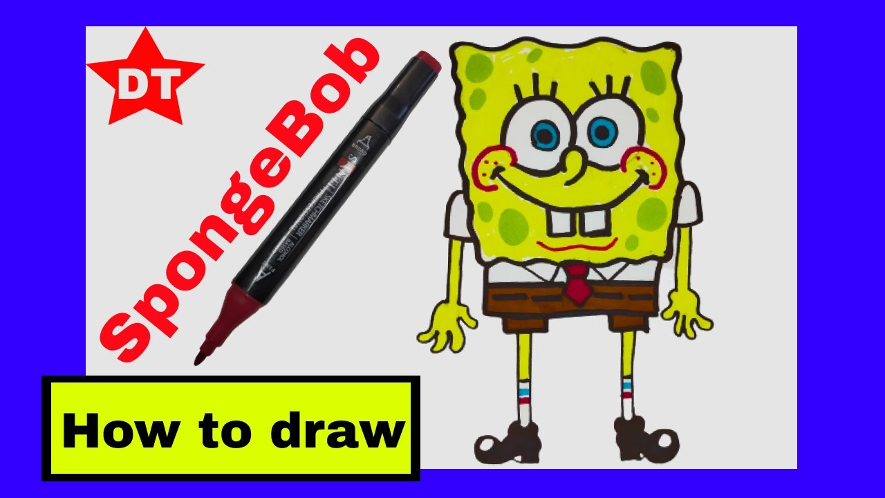 How to Draw SpongeBob - YouTube