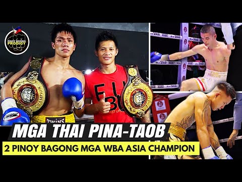 Thai Fighters TAOB kina Lerasan at Boca | Tiktok Boys bagong mga WBA Asia Champion
