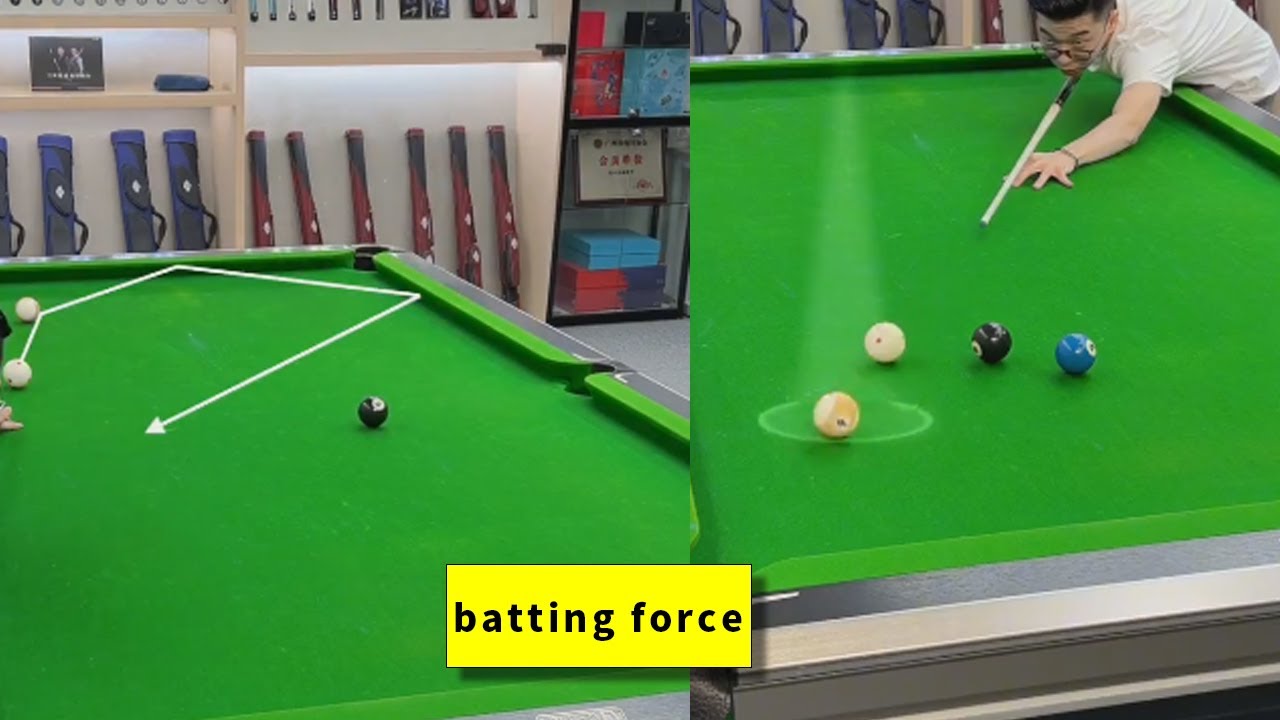 Still not sure about hitting power? Teach you how to push the billiards ...