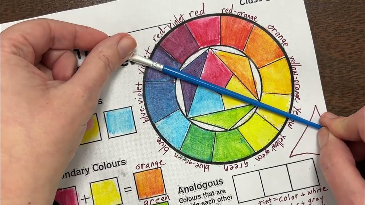 Color Theory Practice Sheet: Analogous, Complementary, Warm and Cool ...