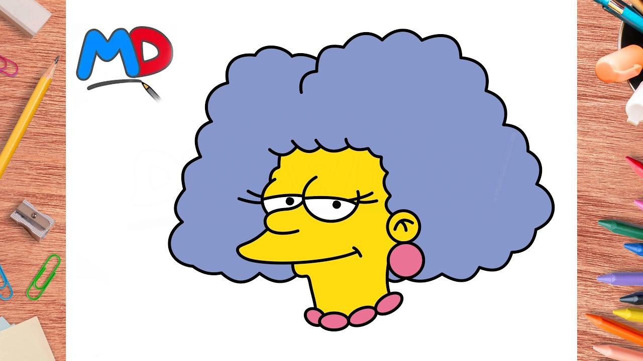 HOW TO DRAW PATTY BOUVIER FROM SIMPSONS | MASTER OF DRAWING #201 - YouTube