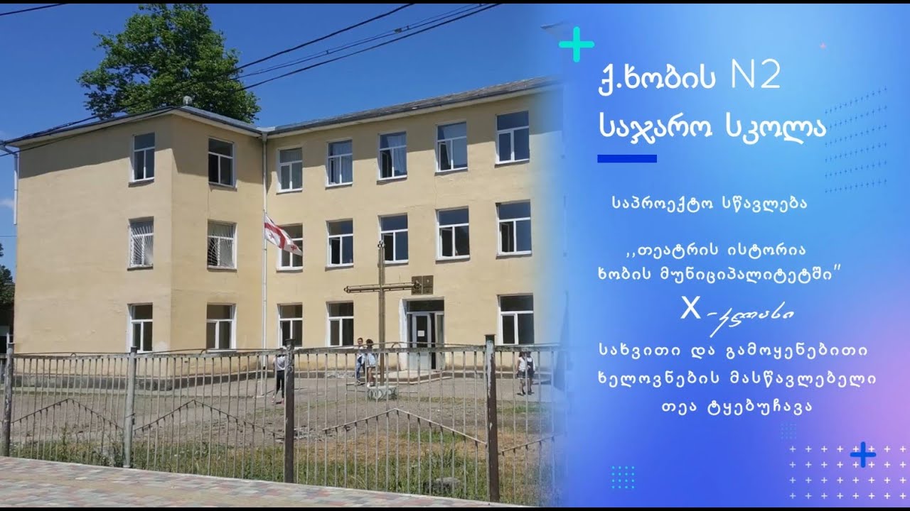 ხობის N2 საჯარო სკოლის X ა კლასის პროექტი თეატრის ისტორია ხობის