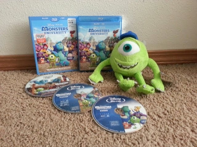 Monsters University Blu Ray