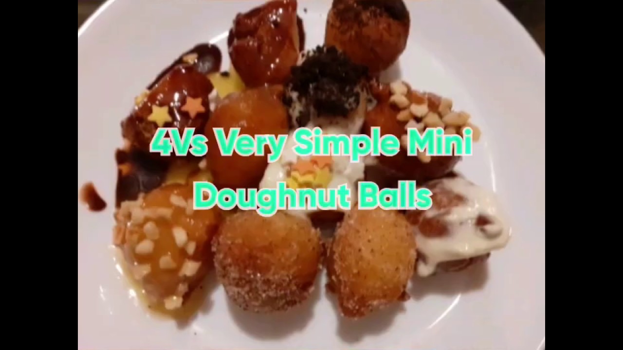 Simple Mini Doughnut Balls by 4Vs - YouTube
