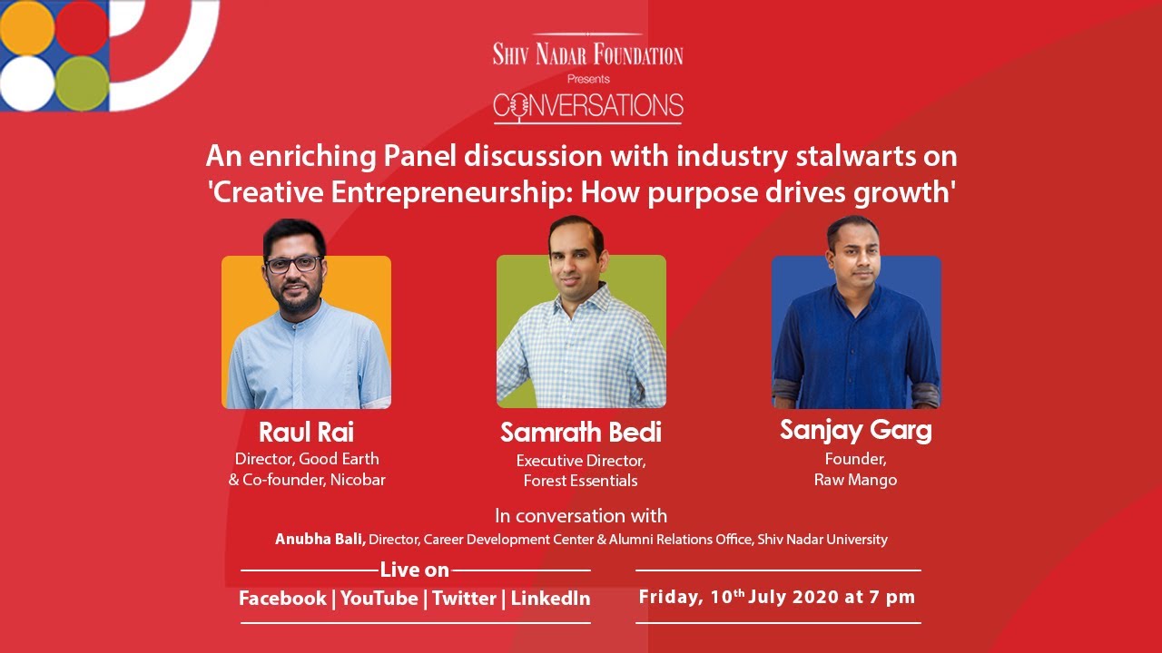Panel Discussion on 'Creative Entrepreneurship: How Purpose Drives ...