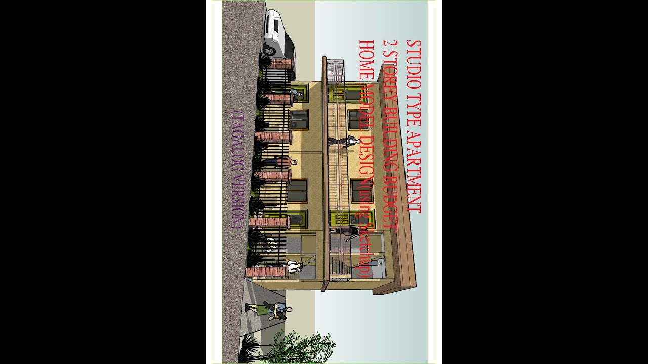 STUDIO TYPE APARTMENT 2 STOREY BUILDING BUDGET HOME MODEL DESIGN ...