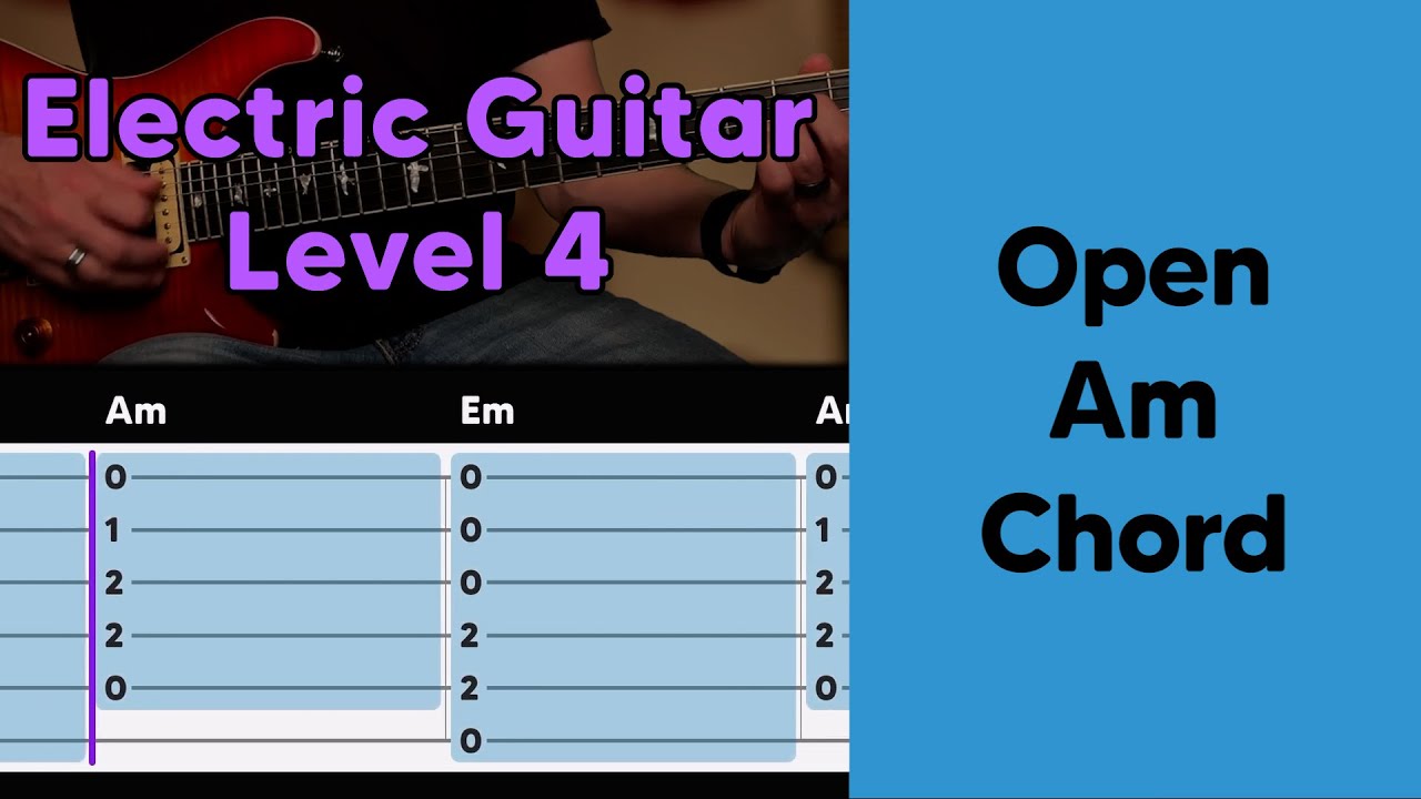 SIMPLE GUITAR CHORDS for Any Beginner - Open Am - YouTube
