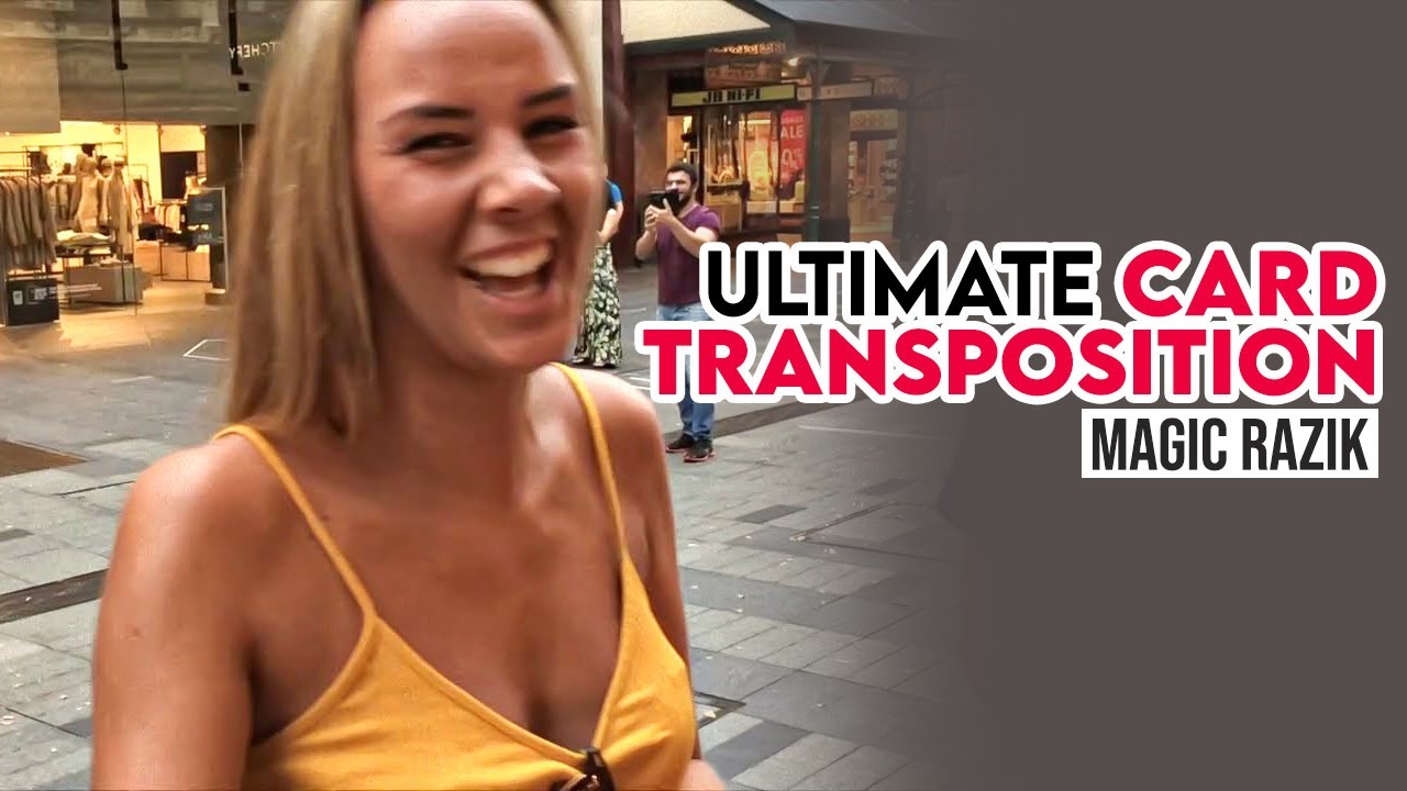 Ultimate Card Transposition | Signed Card Disappears | Street Magic In Sydney | Magic Razik ...