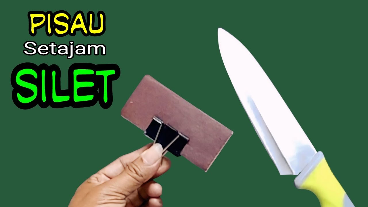 DIY.. PISAU Tajam seperti silet dalam 1 menit | Alat ini sungguh AJAIB ...