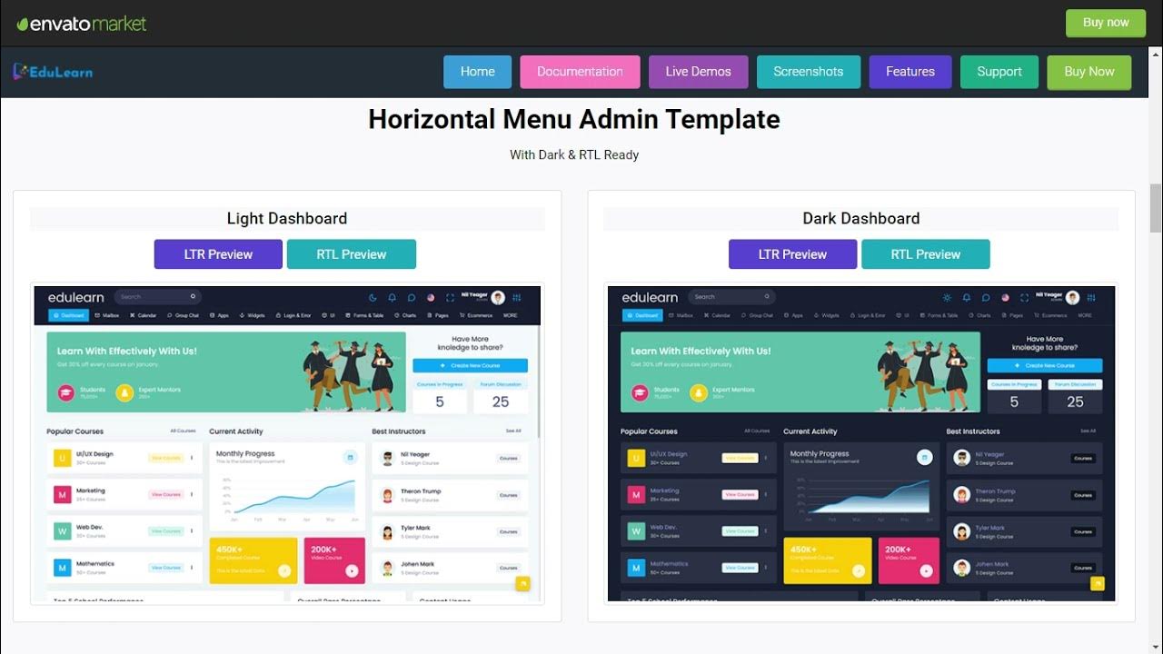 Education Dashboard Bootstrap 5 Admin Template with LTR Light Theme ...