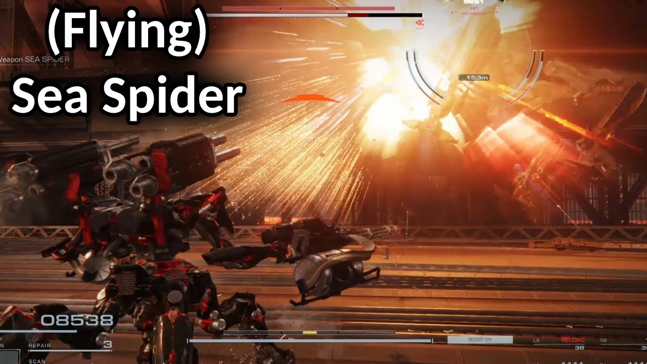 [Boss] Sea Spider vs Hover Spider - Armored Core 6 - YouTube