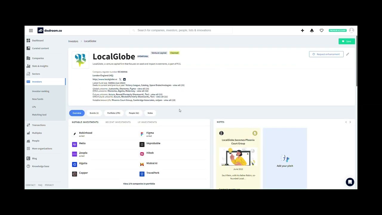 How to use the Investors page - YouTube