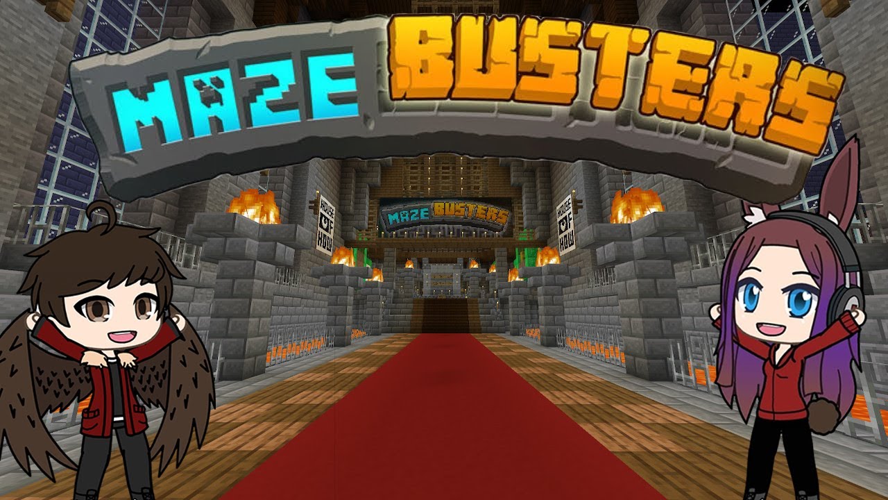 Minecraft - Custom Map (Maze Busters) - YouTube
