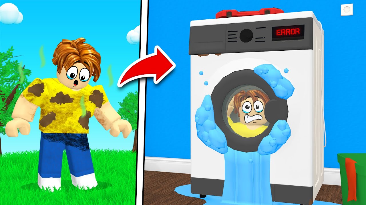 LAUNDRY SIMULATOR In ROBLOX! - YouTube
