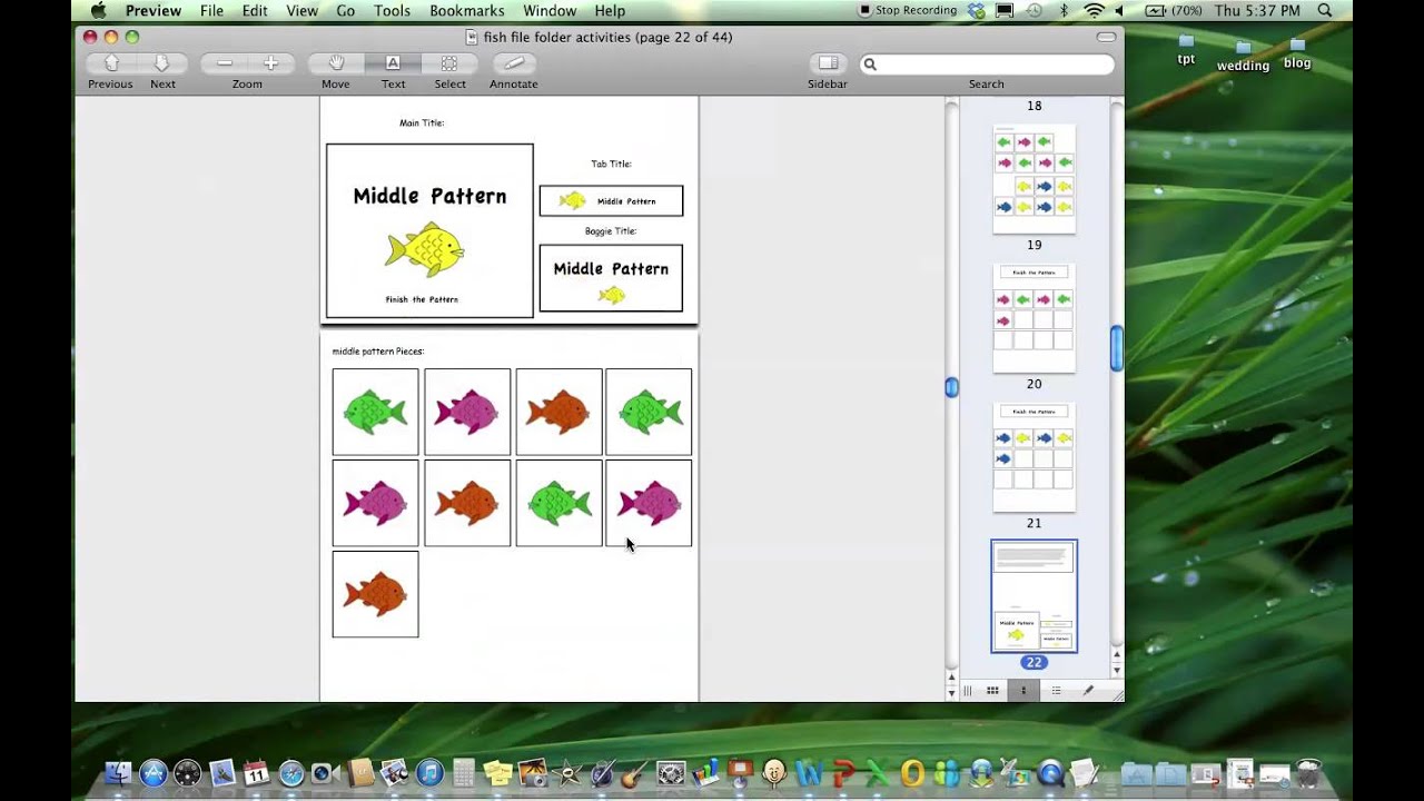 Product Preview - File Folder Activities {Fish Themed} - YouTube