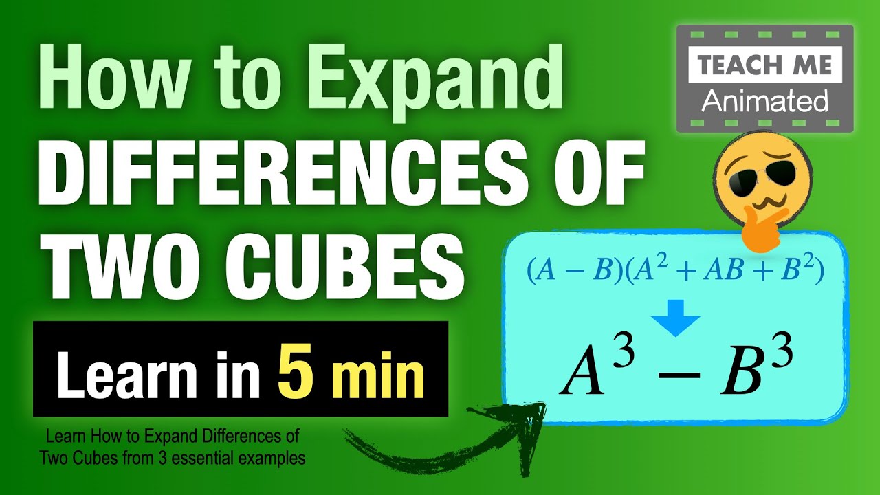 How to Expand Differences of Cubes - Learn in 5 min! | Teach Me ...