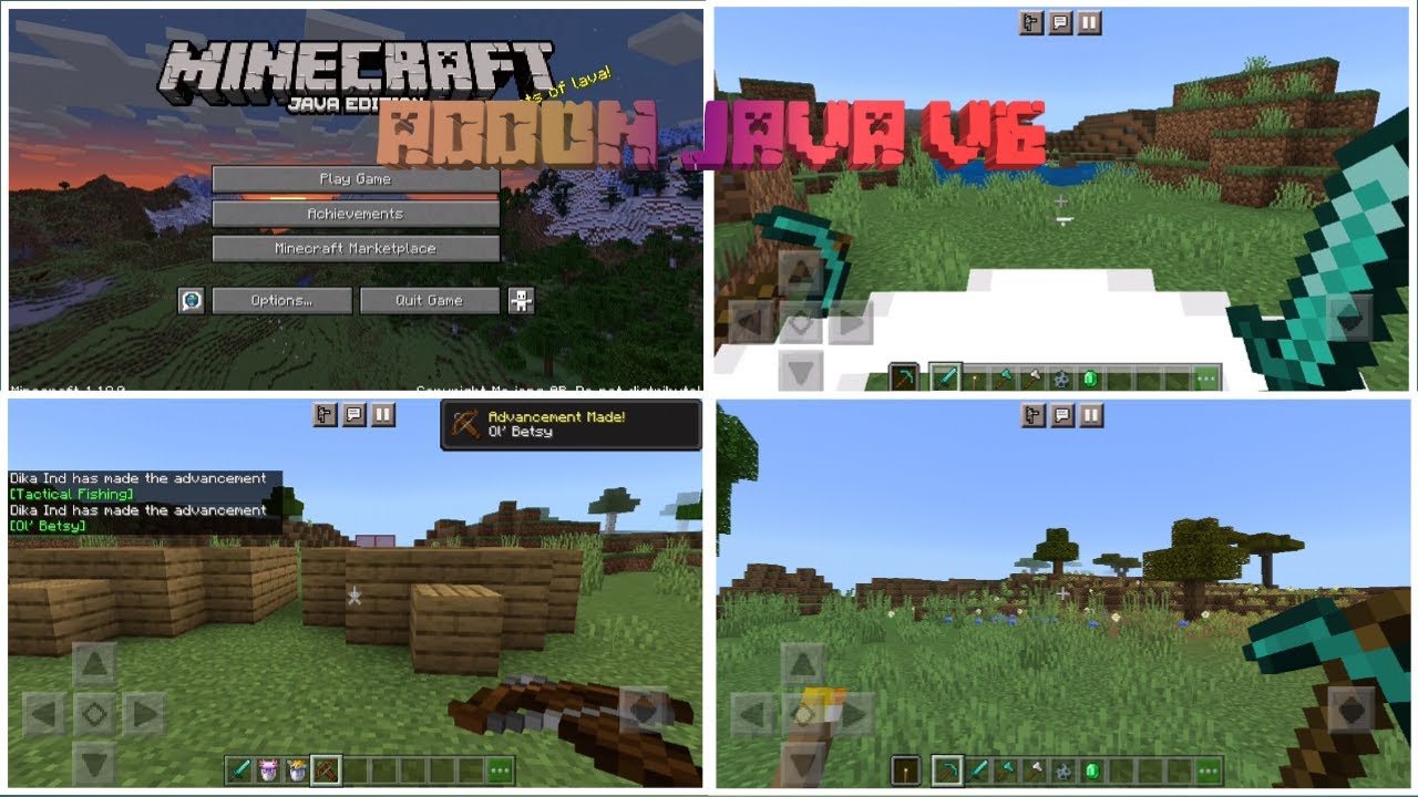 Addon Java V6 MCPE 1.18 addon java v6 mcpe 1.18 - YouTube