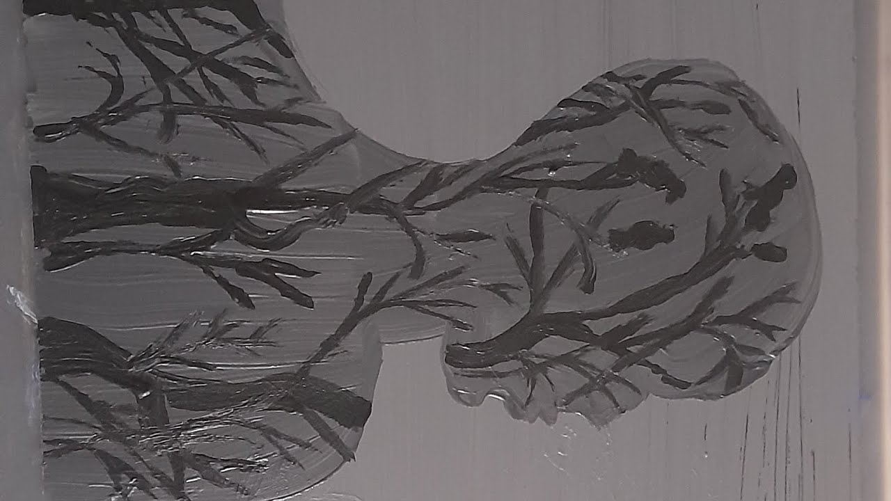 Painting of a nature and human psyche 🧠🖤 | Hooram Art Gallery # ...