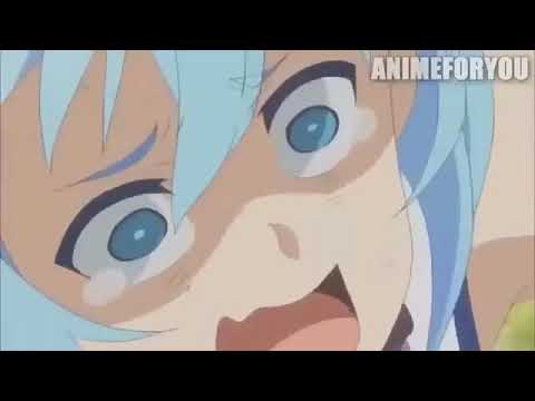 Kawaii anime edits - Aqua konosuba crying cuteness - YouTube