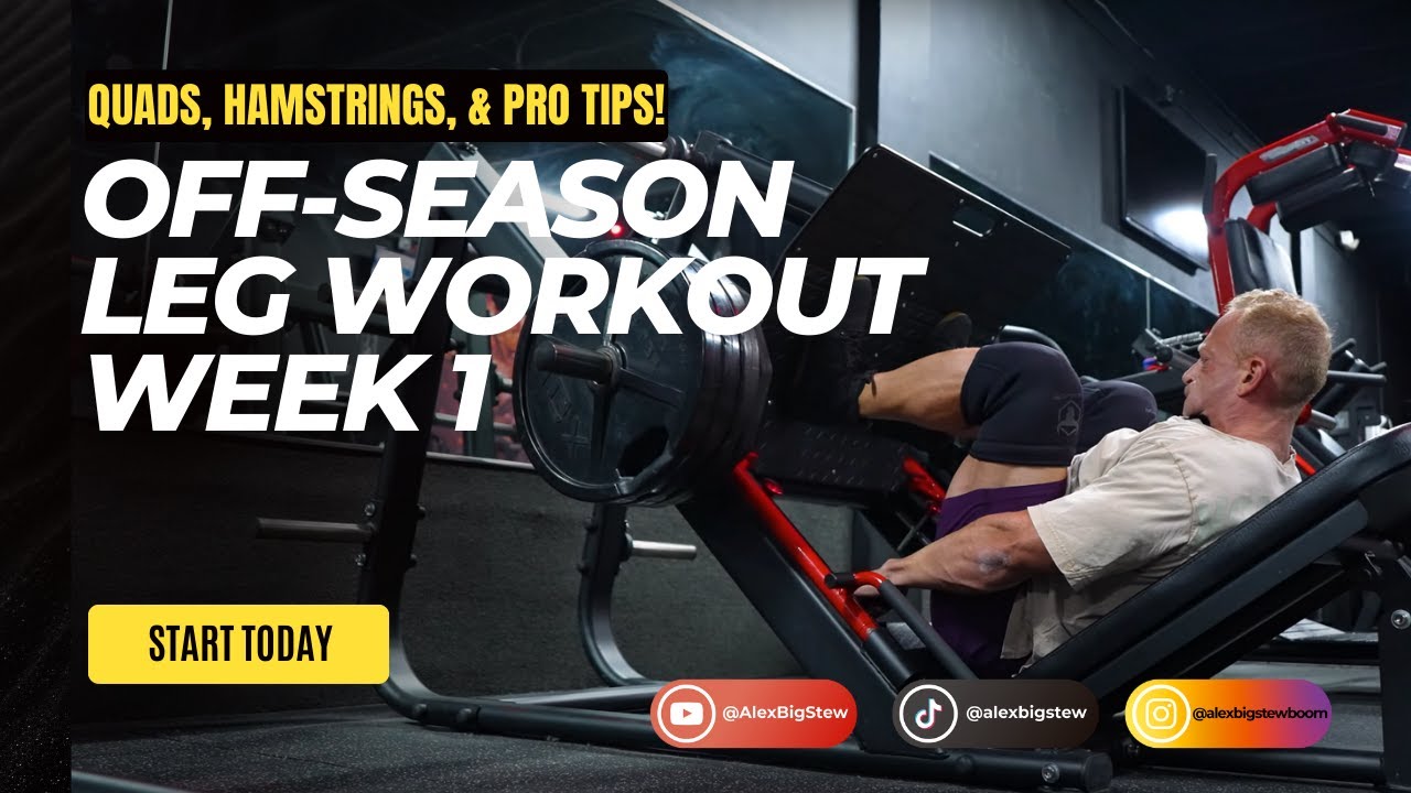 Off-Season Leg Workout: Week 1 | Quads, Hamstrings, & Pro Tips! - YouTube