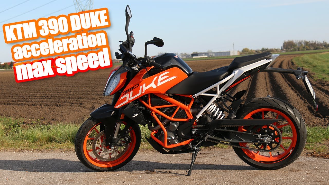KTM 390 DUKE top acceleration, max speed, v-max, top speed - just ride ...